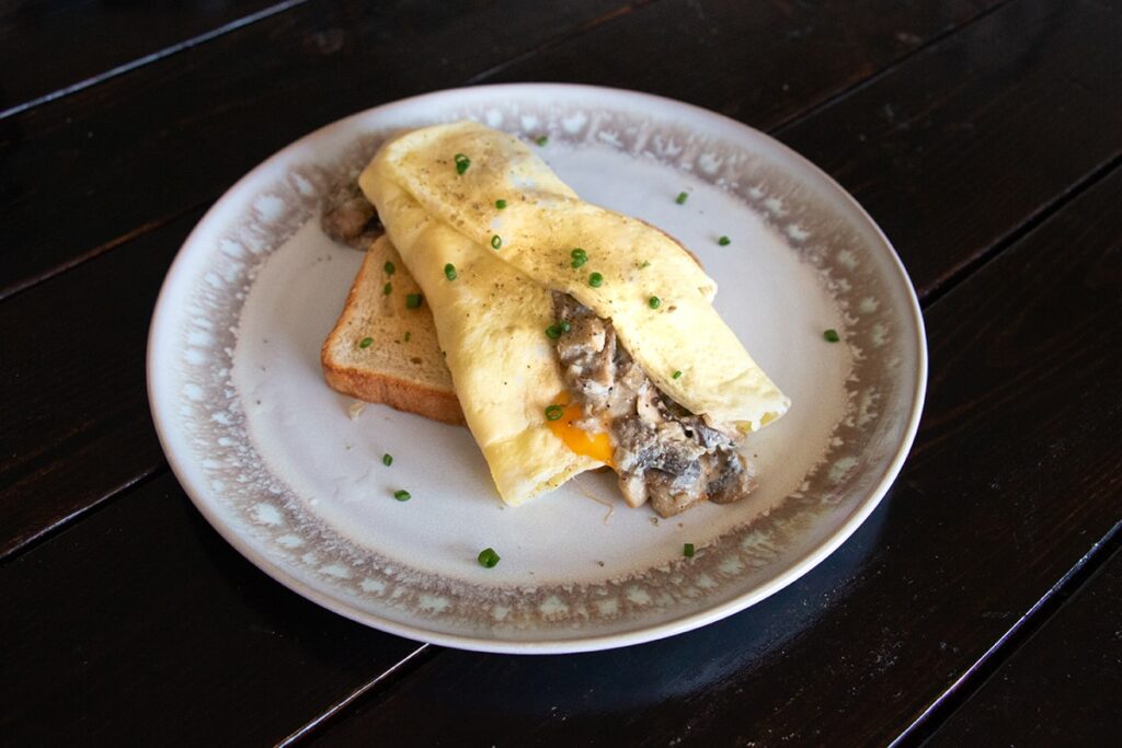 Mustard Mushroom Omelette on Toast | Mark Stewart